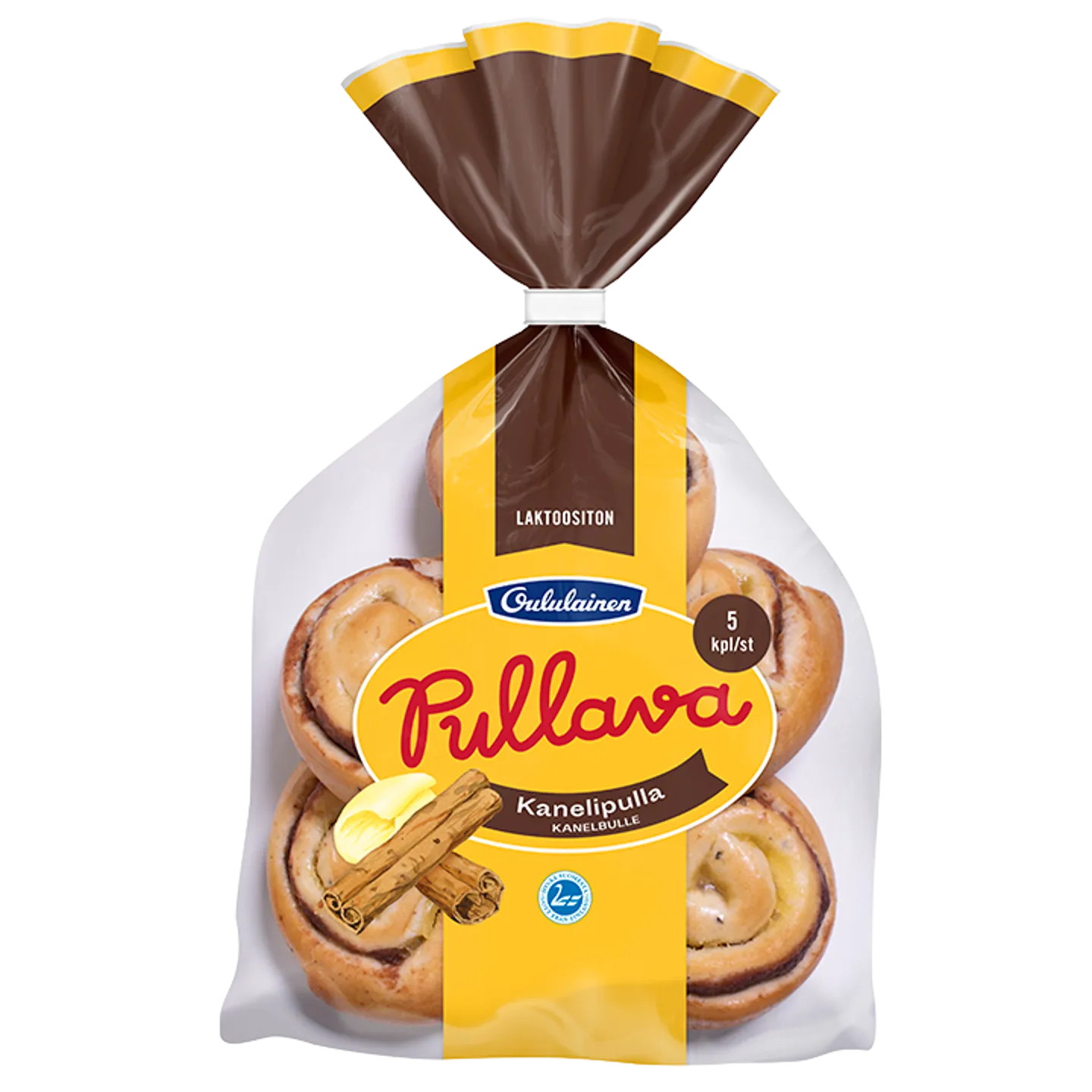 Oululainen Pullava Kanelipulla 5kpl 275g - Oululainen.fi